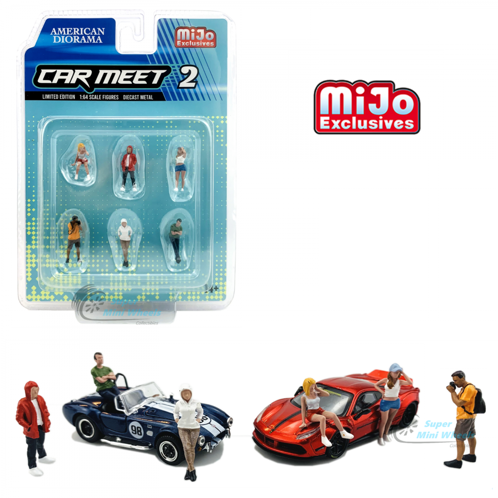 American Diorama 1:64 Mijo Figures Car Meet 2 Set