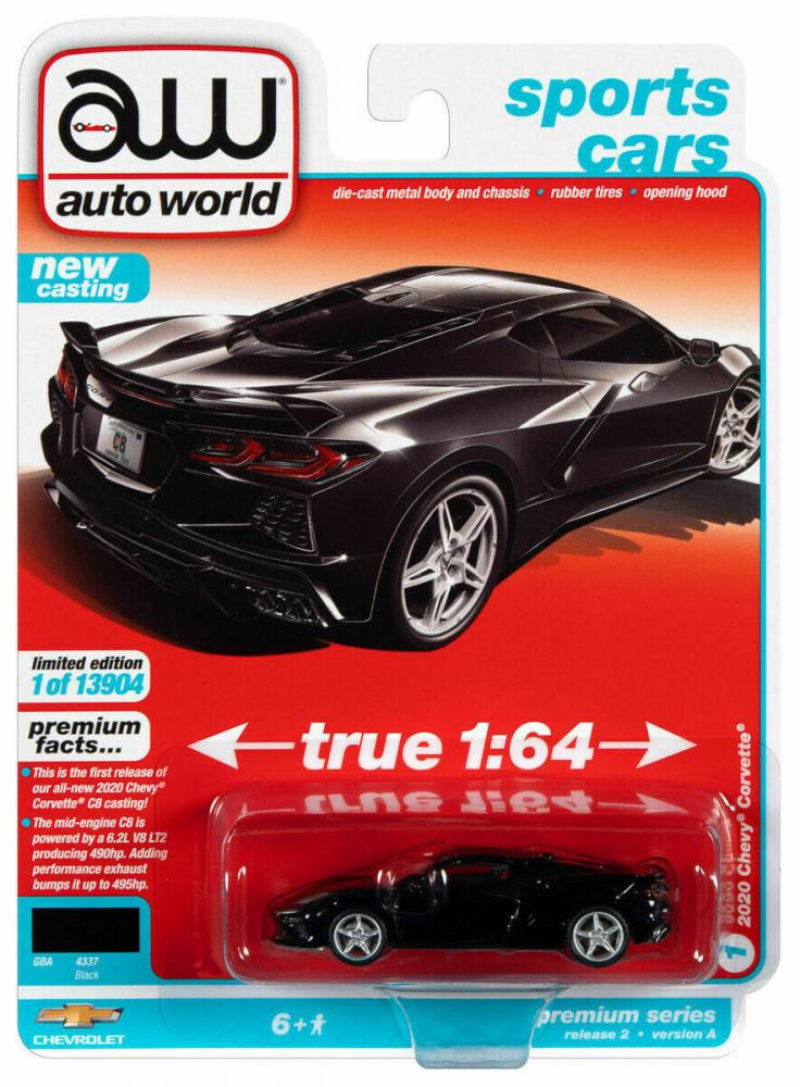 Auto World Chevy Corvette C8 Black
